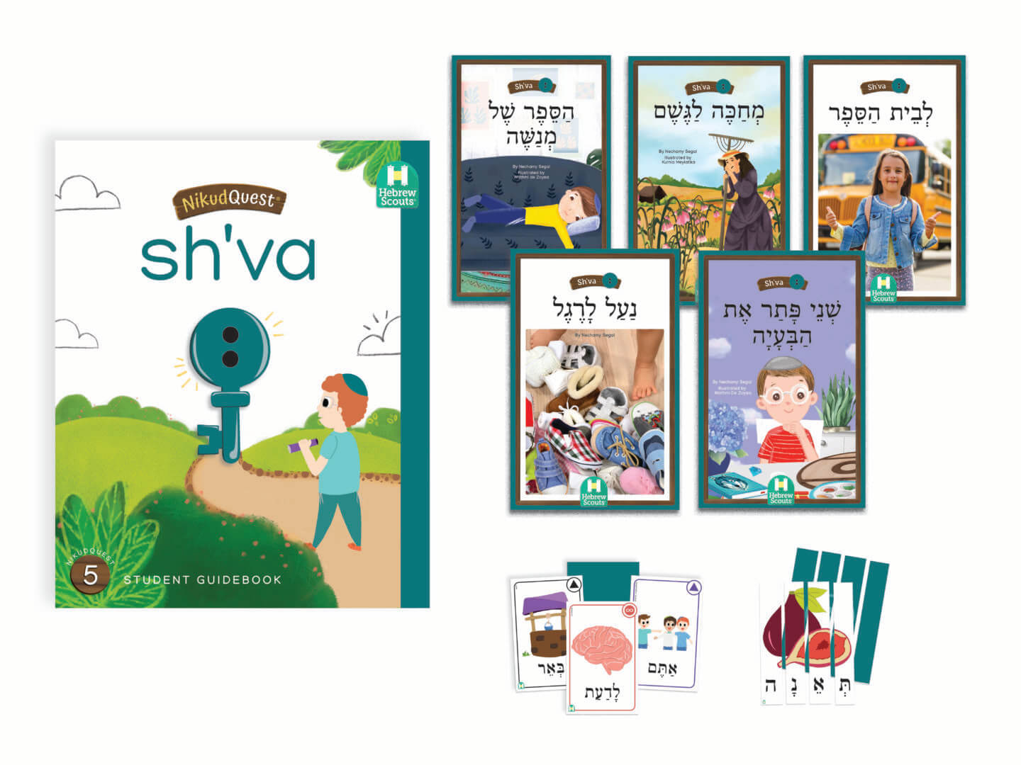 NikudQuest Unit 5 Sh'va/Teal Kit | Hebrew Scouts