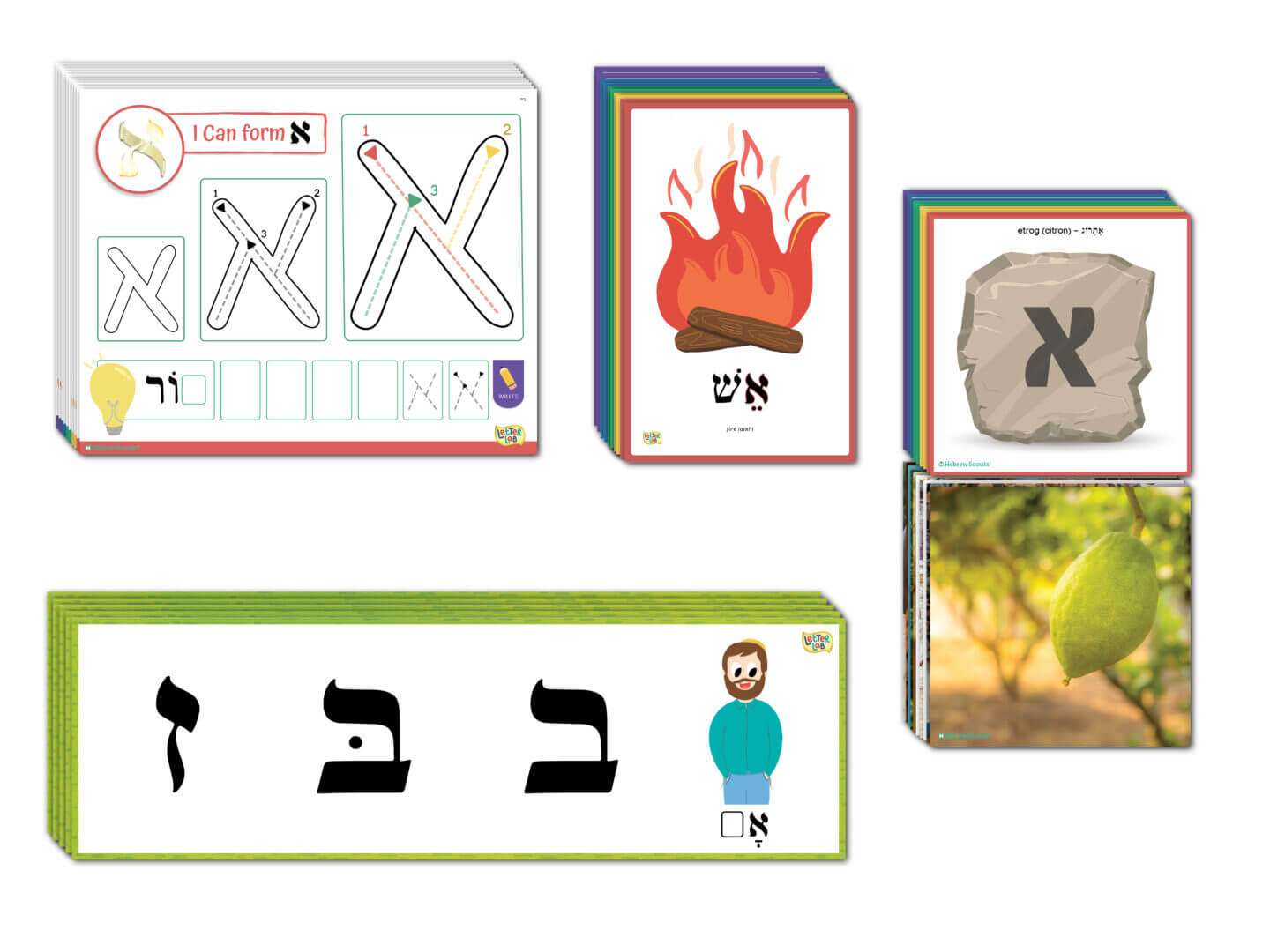 Letter Knowledge Games (GEMS H, I, J, and K) | Hebrew Scouts