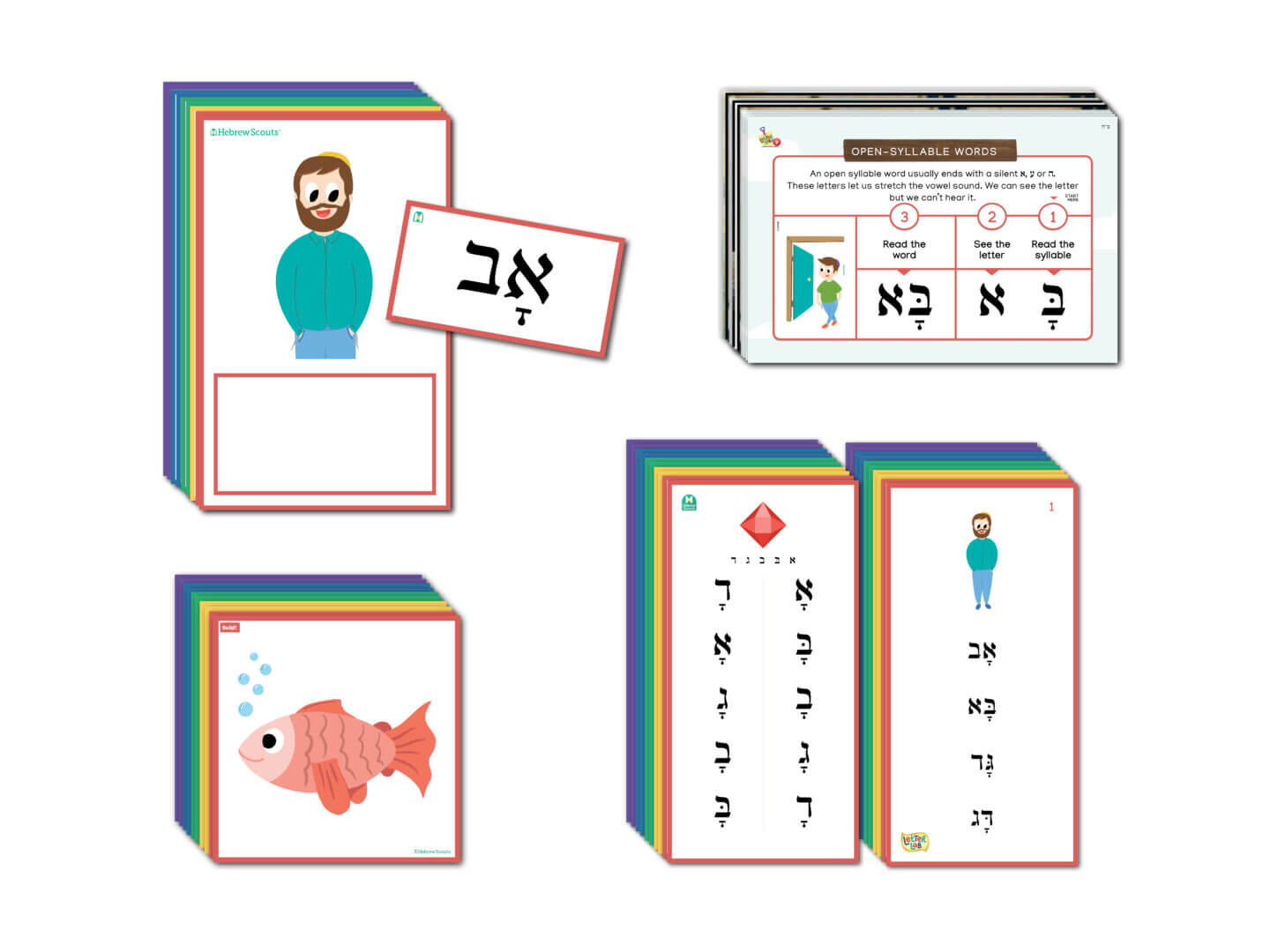 Kamatz Reading and Spelling Words for Alef Bet Learners (GEMS P, Q, R ...